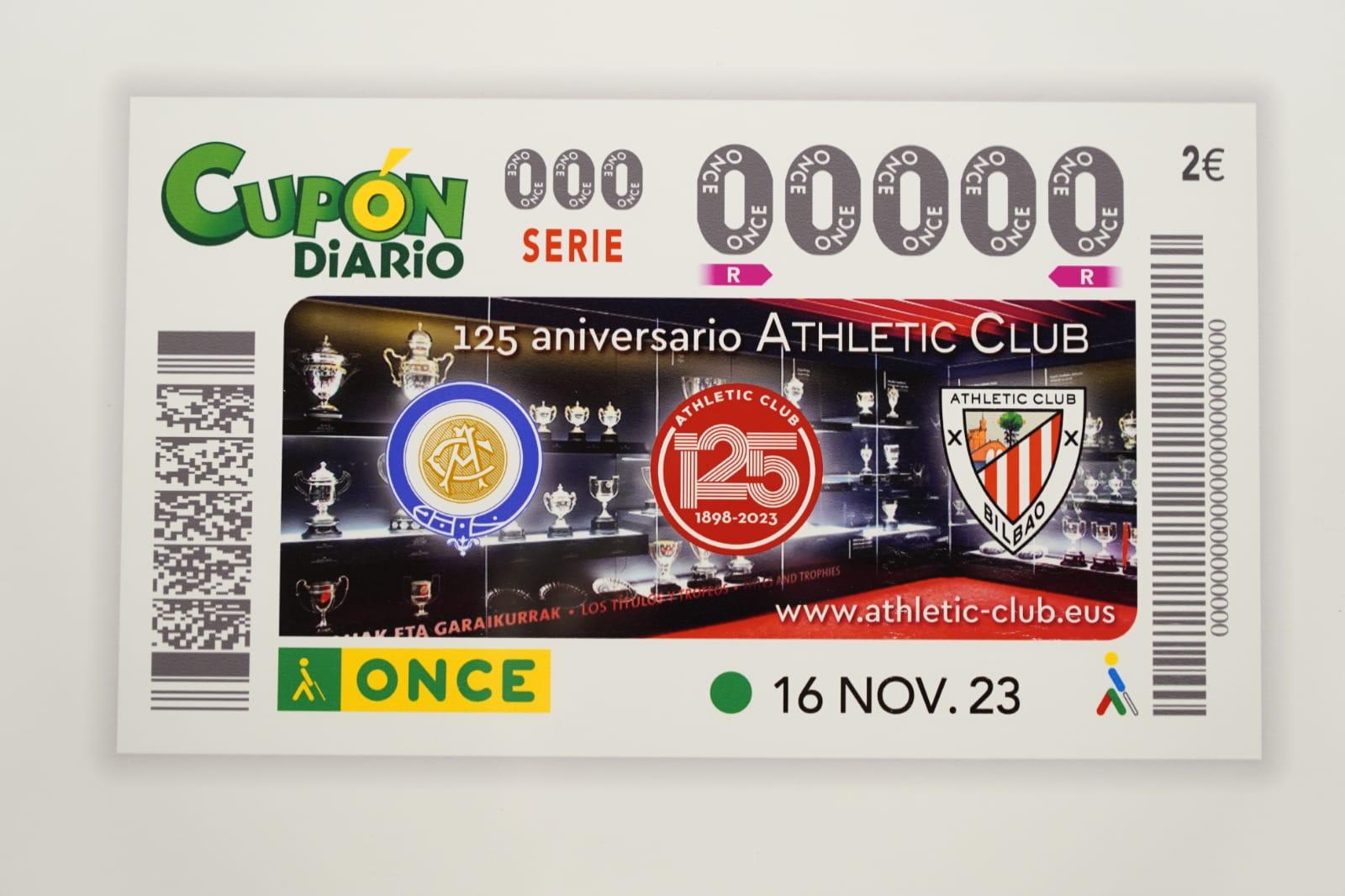 Cupón ONCE 125 aniversario Athletic Club | Athletic Club Website Oficial