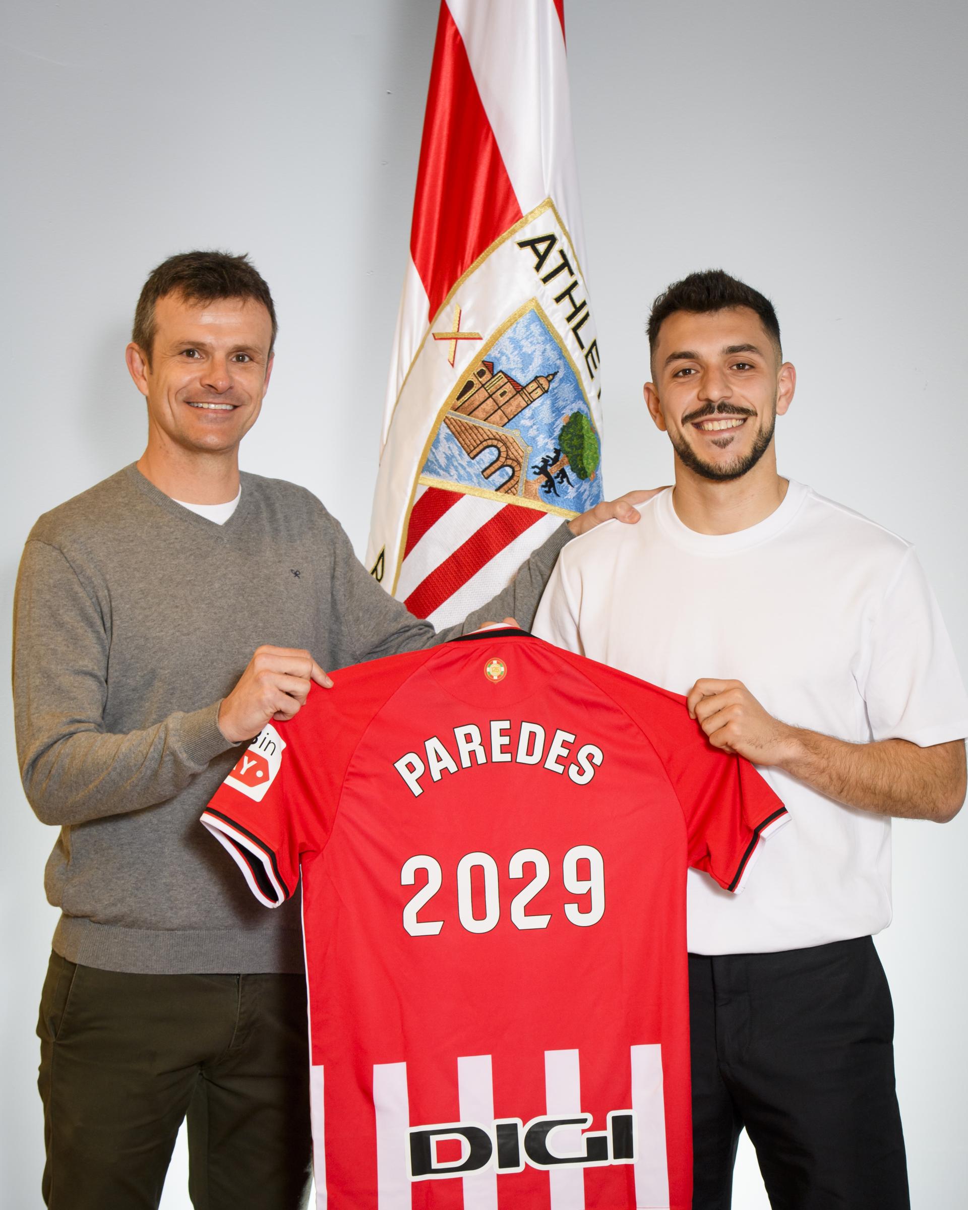 Aitor Paredes renueva su contrato hasta 2029 | Athletic Club Website ...