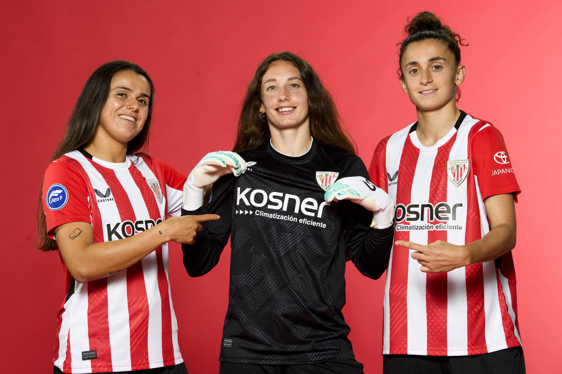 Kosner, patrocinador principal del primer equipo femenino | Athletic ...